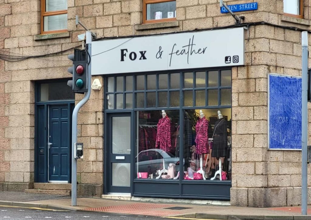 New Ladies Boutique | Fox & Feather | 62A Queen St | Peterhead Business