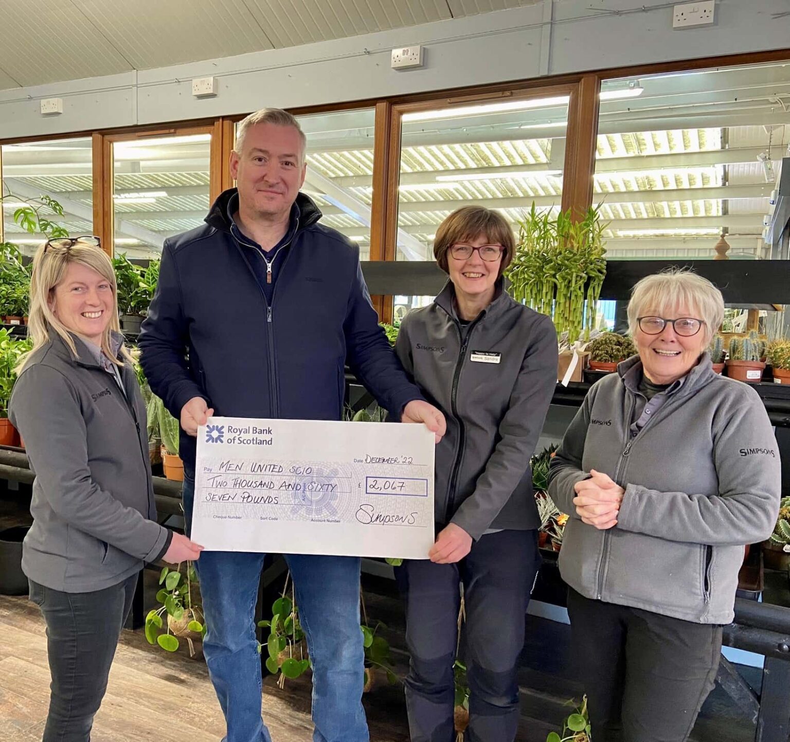 Simpsons Raised Over £2000 for Peterhead charity