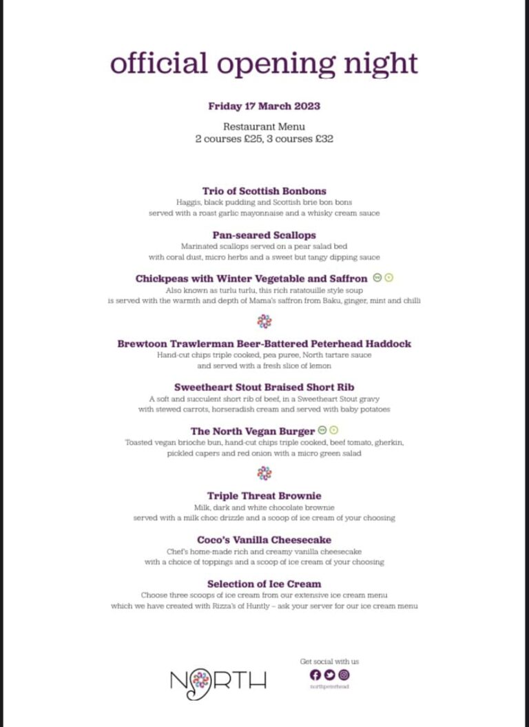 New North Bar | Restaurant | Function Room | 53 Windmill St | Peterhead ...