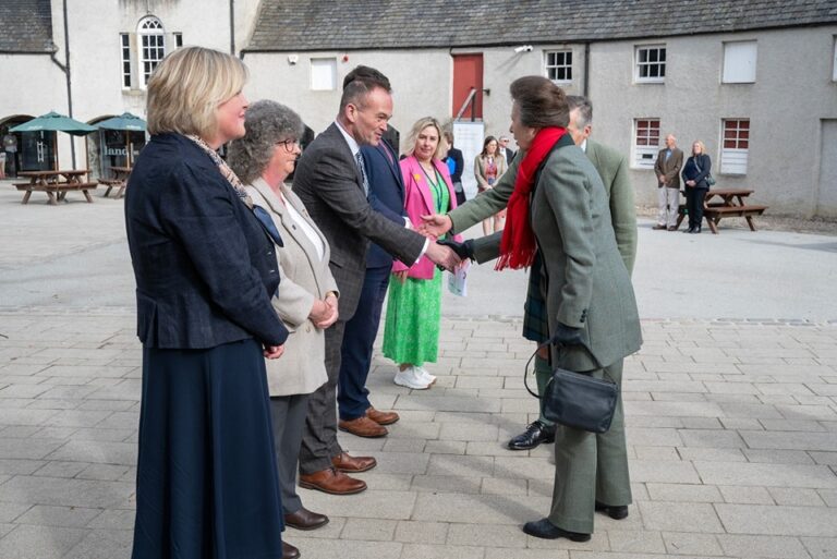 The Princess Royal visit to Aden Park 8.04